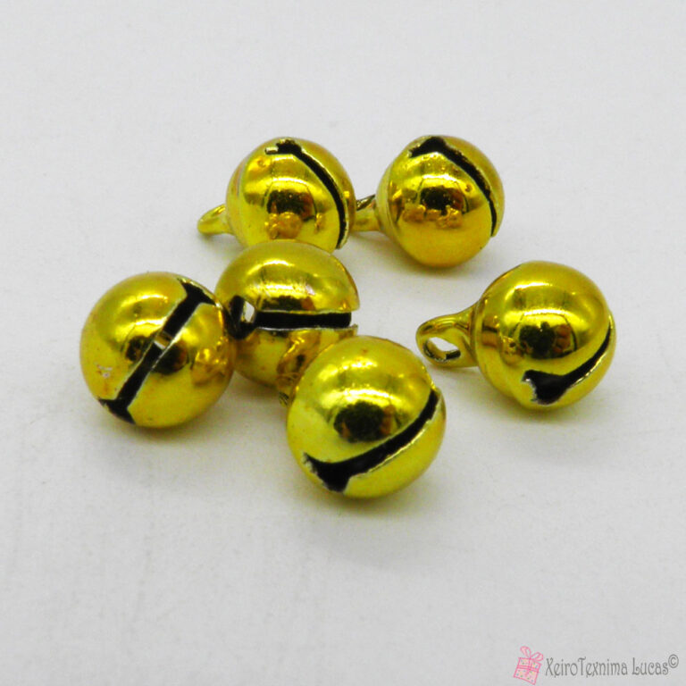 Μικρά μεταλλικά κουδουνάκια 6mm σετ20 - XeiroTexnima Lucas