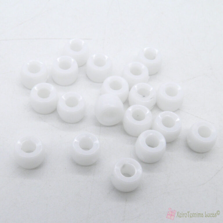 Πλαστικές χάντρες 6mm - σετ50 - XeiroTexnima Lucas