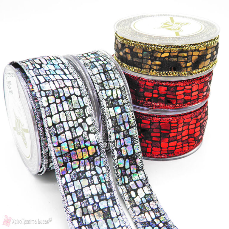 Λαμπερή κορδέλα Glitter bricks - XeiroTexnima Lucas
